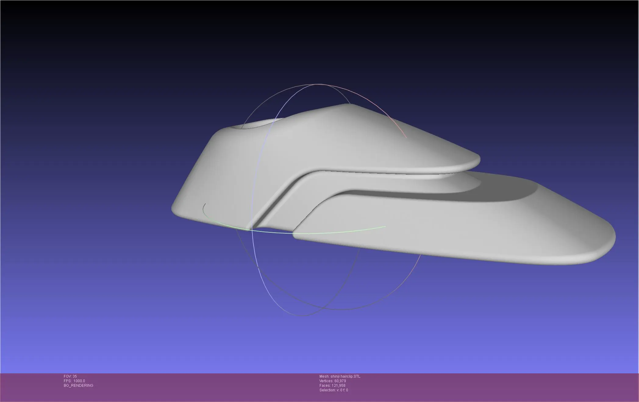 Evangelion Shinji Hairclip | 3D models download | Creality Cloud