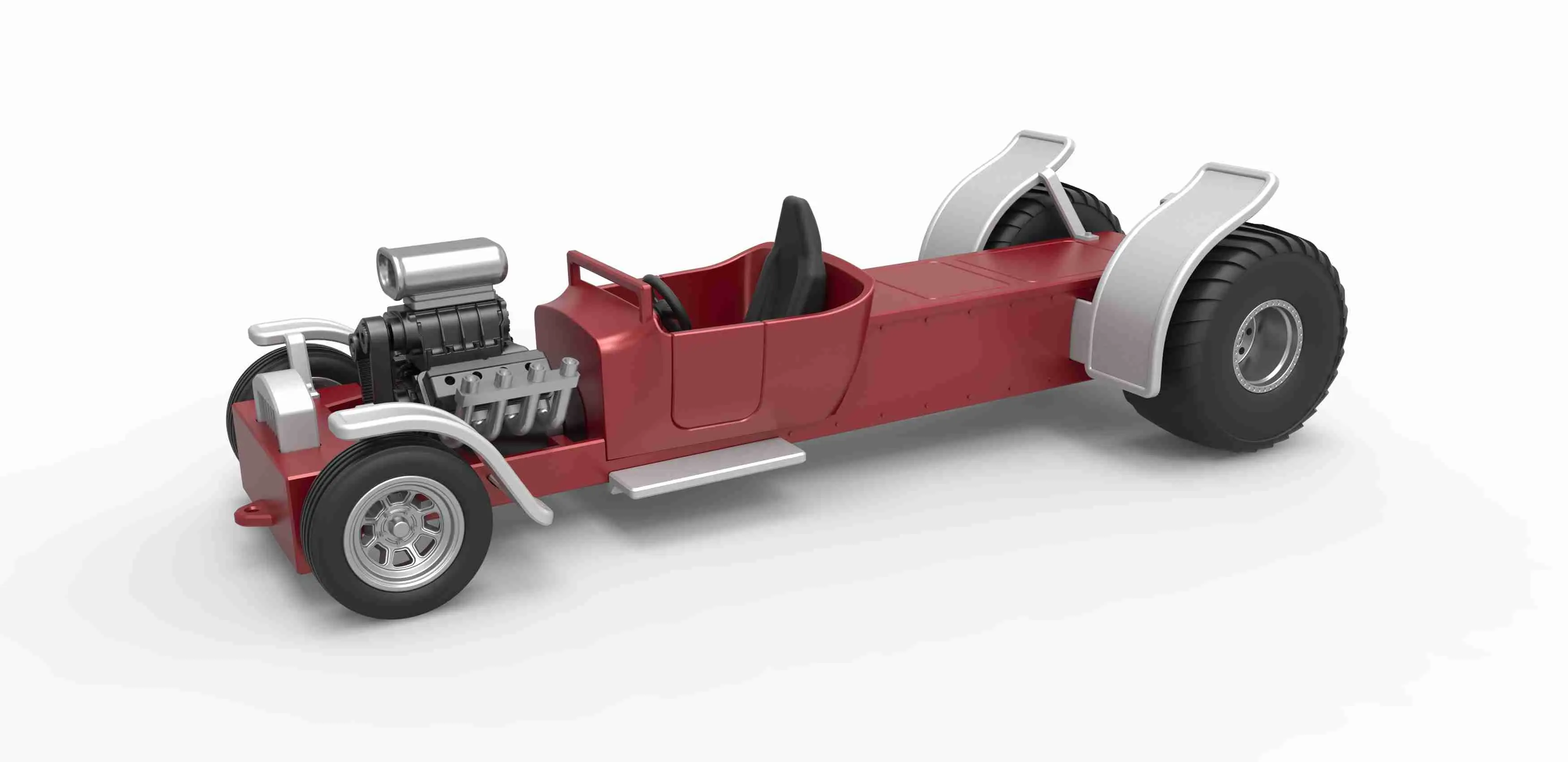 Pulling truck 2wd Hot rod Scale 1:25 | 3D models download | Creality Cloud