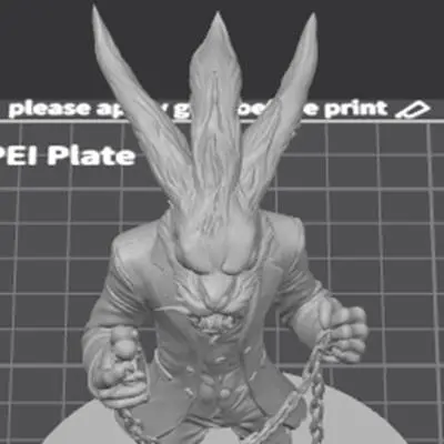 3D Printer Files | 3MF File | The White Rabbit, Horror | Creality Cloud
