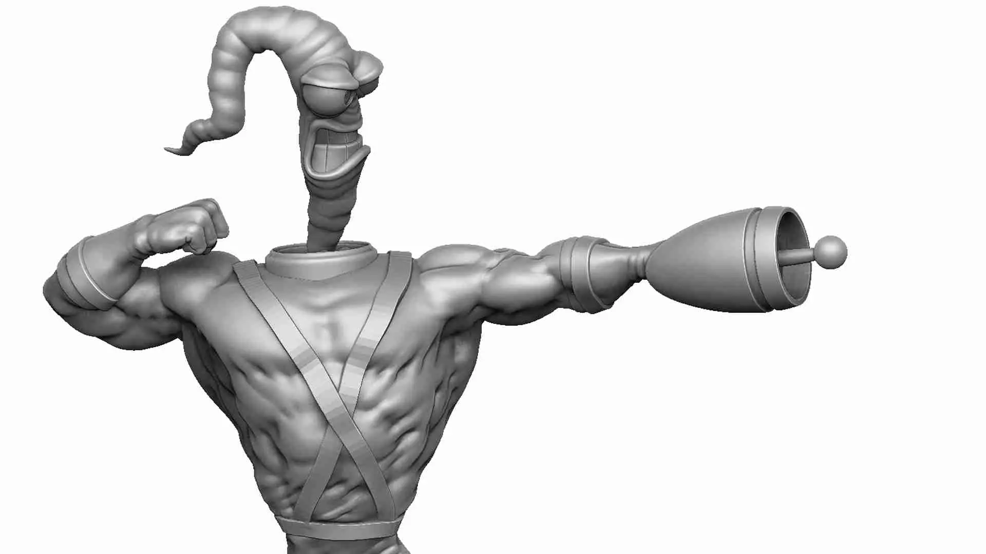 Characters & Creatures STL Download - Earthworm Jim assemble for 3d ...