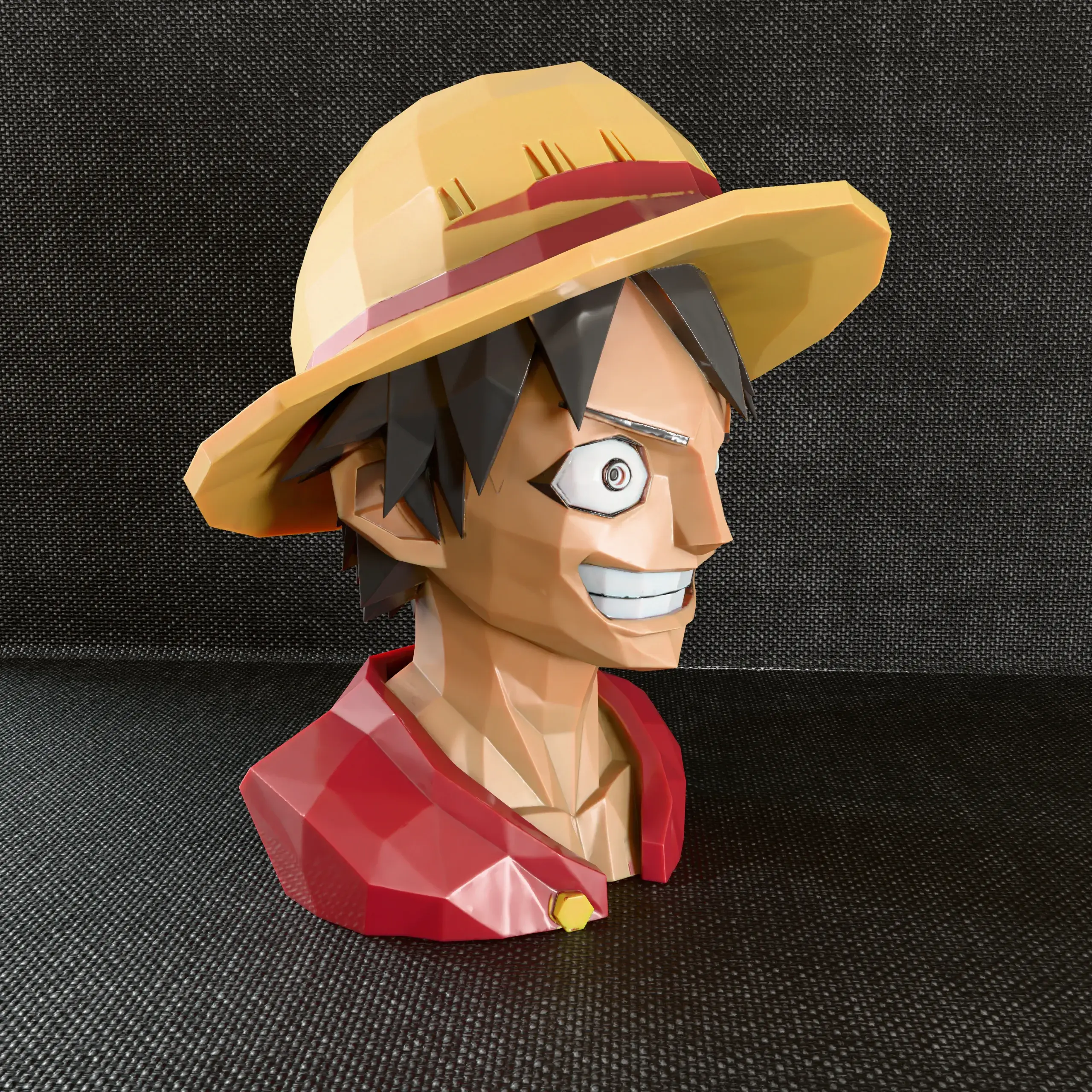 3D Printer Files | 3MF File | Luffy Bust One Piece Fan Art | Creality Cloud