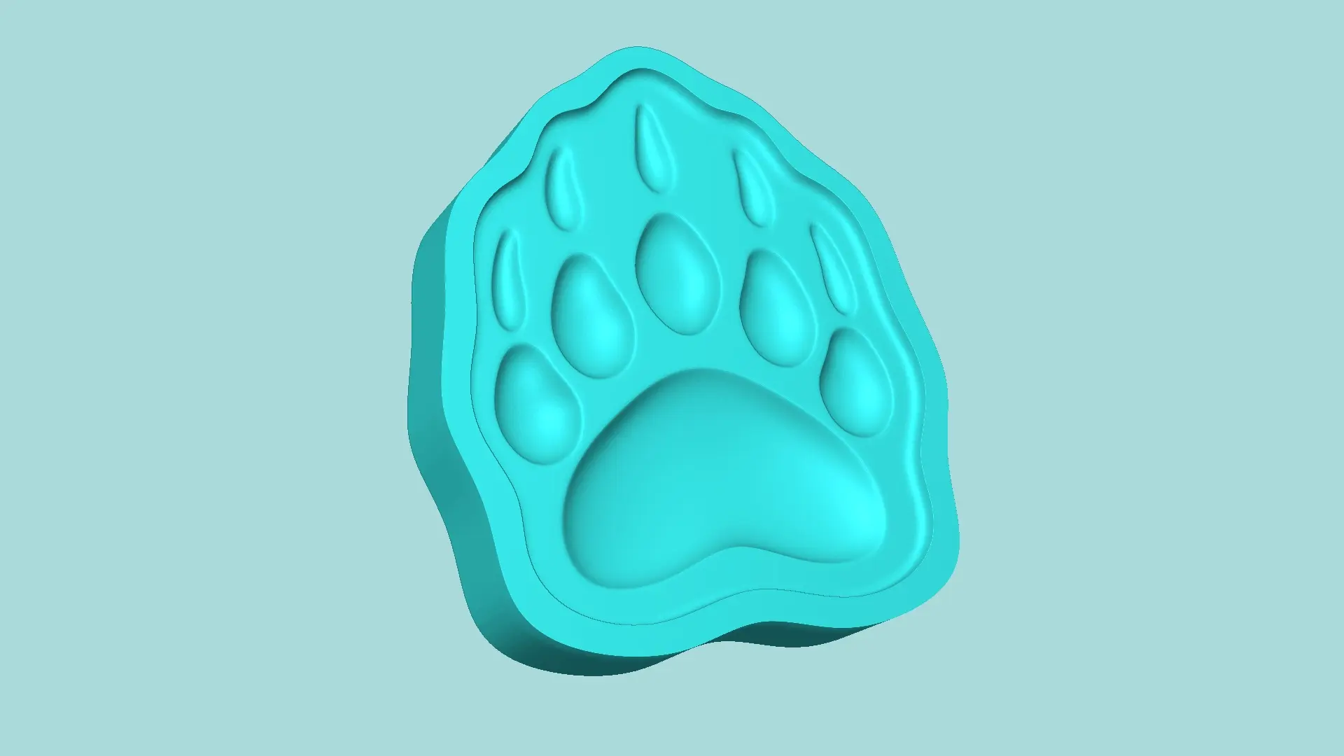 Other STL Download - Bear Footstep - Silicone Mold - Templateby guisommer
