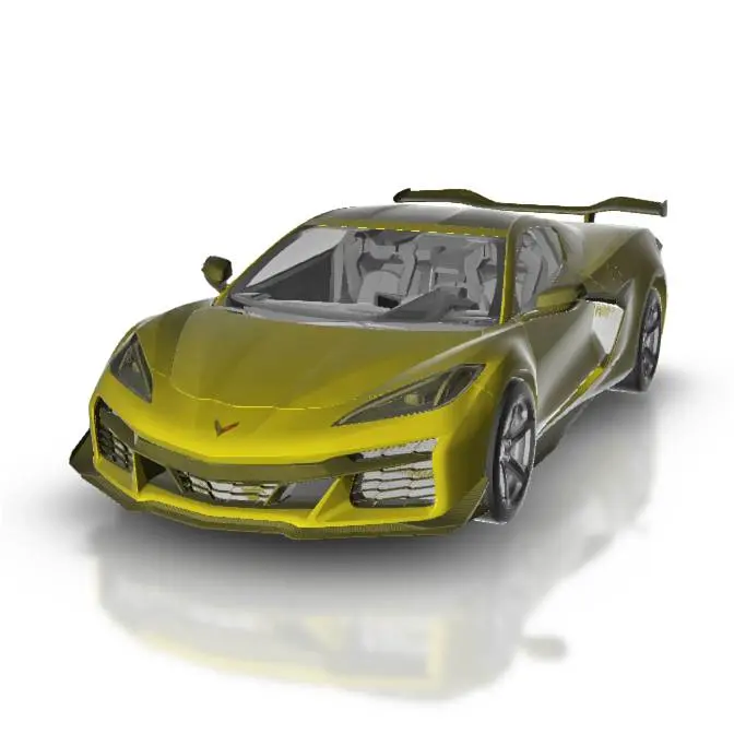 Vehicles & Machinery STL Download - Chevrolet Corvette C8 Z06 2023by ...