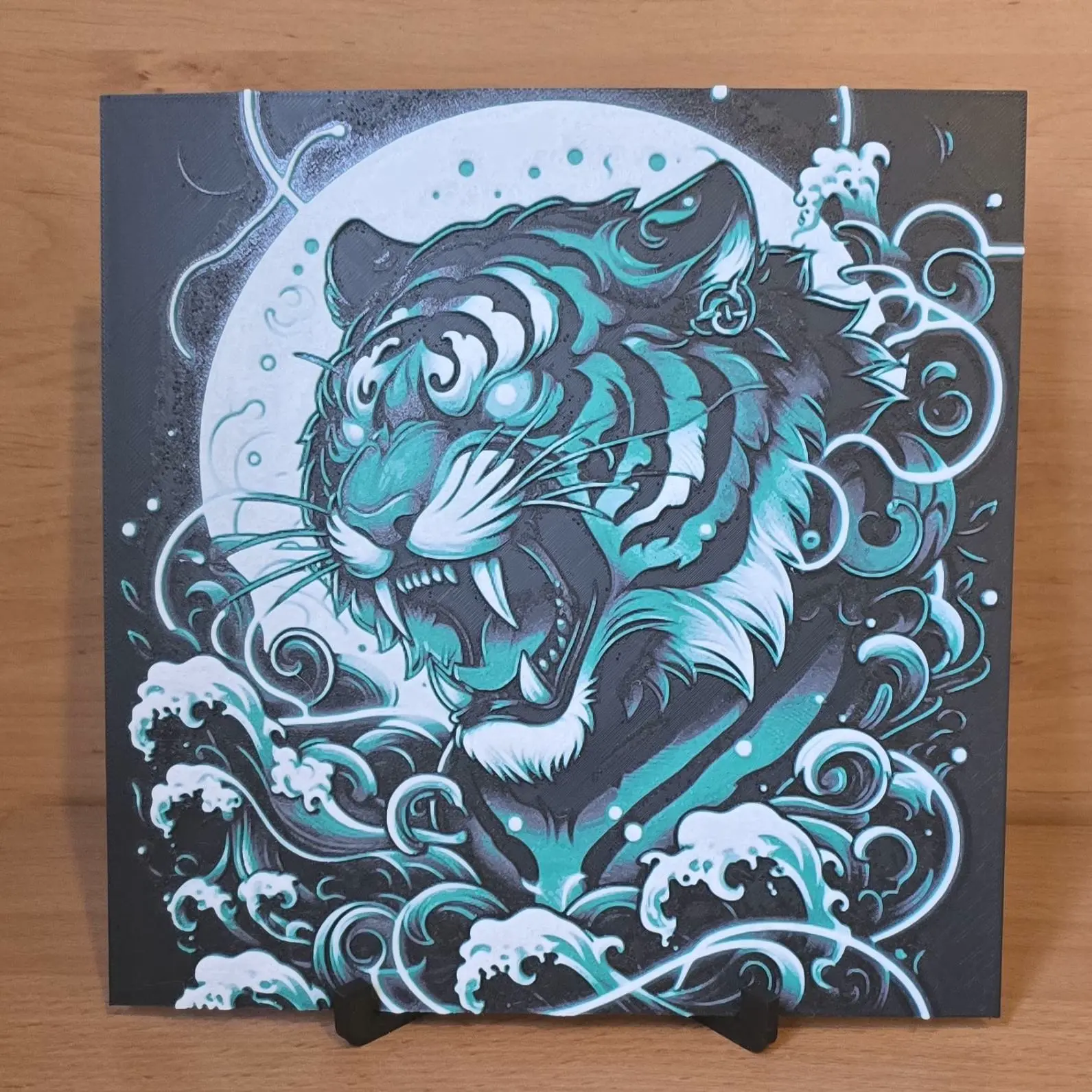 3D Printer Files | 3MF File | Moon Wave Tiger | Creality Cloud