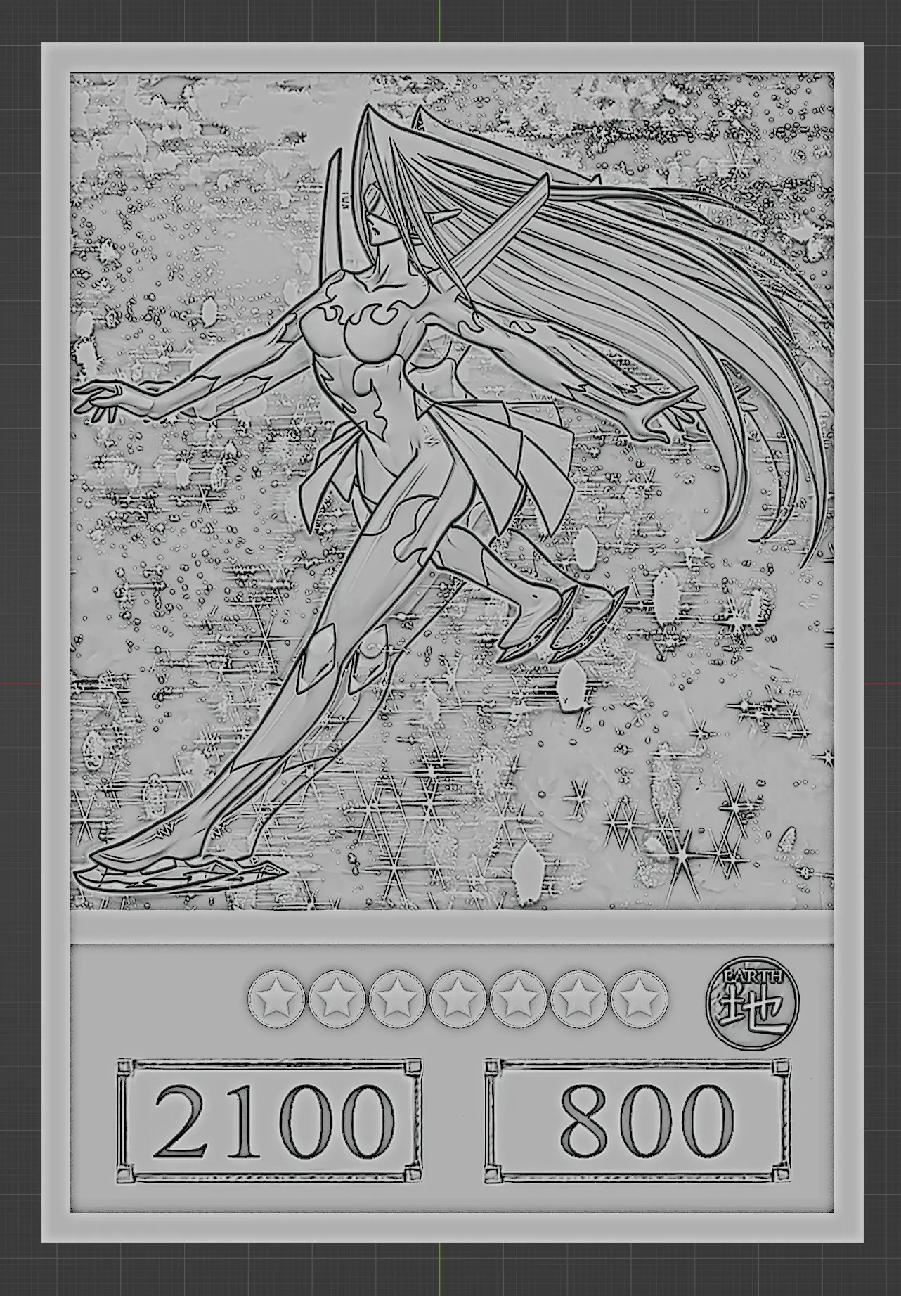 Characters & Creatures STL Download - cyber blader - yugiohby Wsonuchiha3D