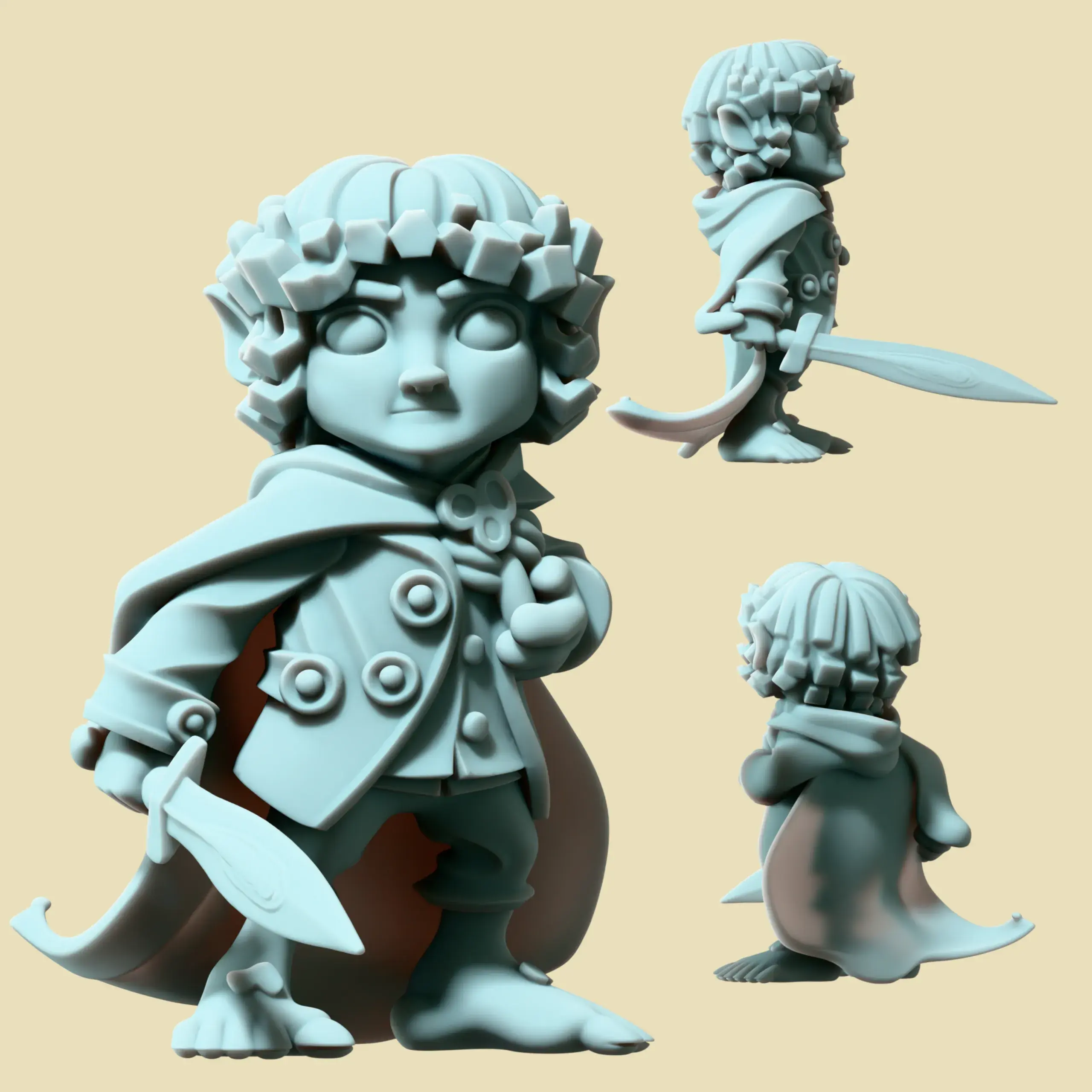3D Printer Files | 3MF File | Frodo LOTR Fan Art | Creality Cloud