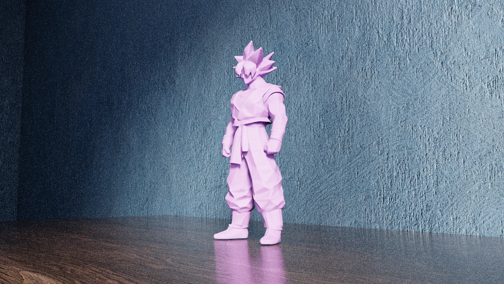 3D Printer Files | 3MF File | Low Poly Son Goku | Creality Cloud