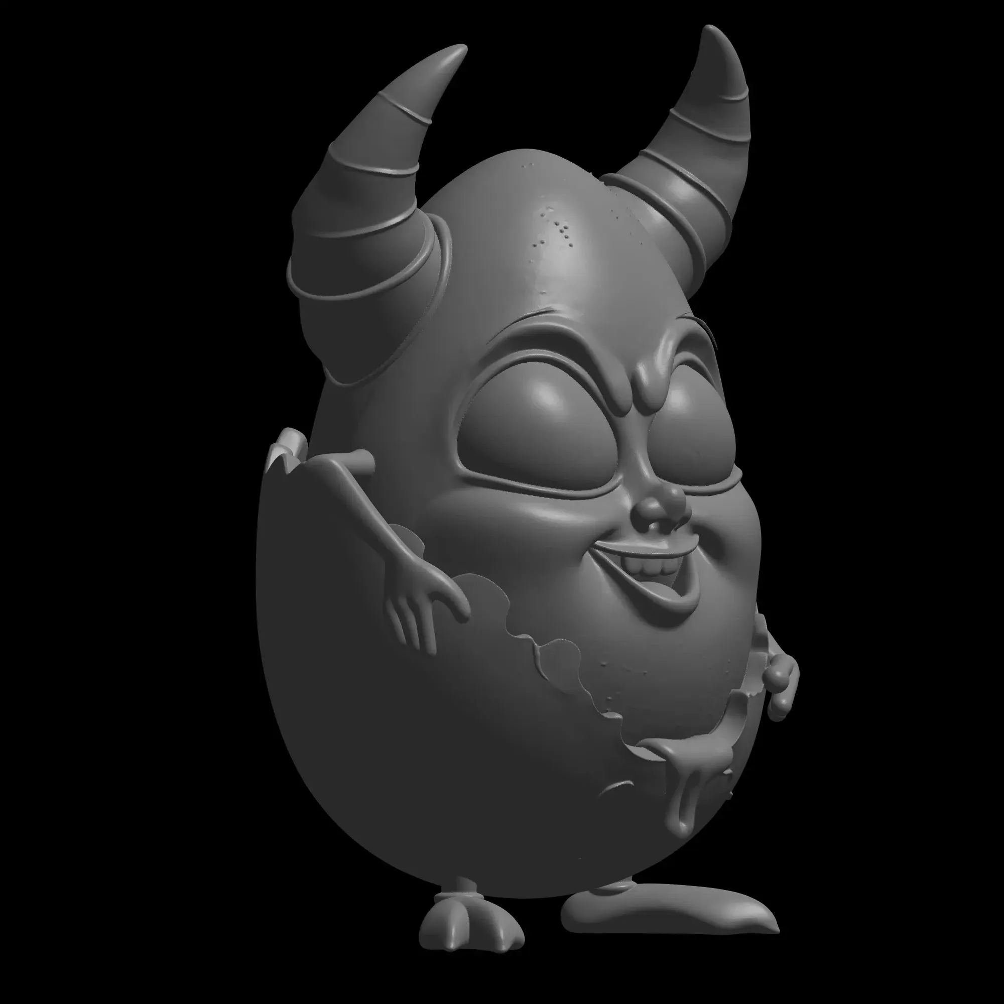 Sculptures & Artworks STL Download - devil egg designby BiLeN MeSH SToRe