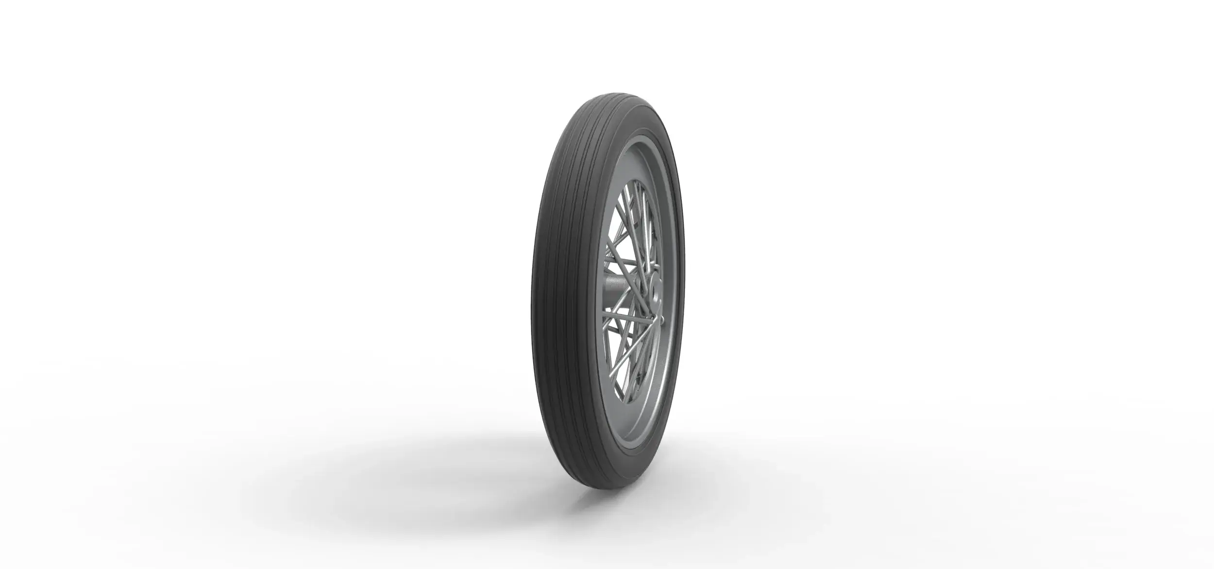 Vehicles & Machinery STL Download - Front wire wheel of vintage ...