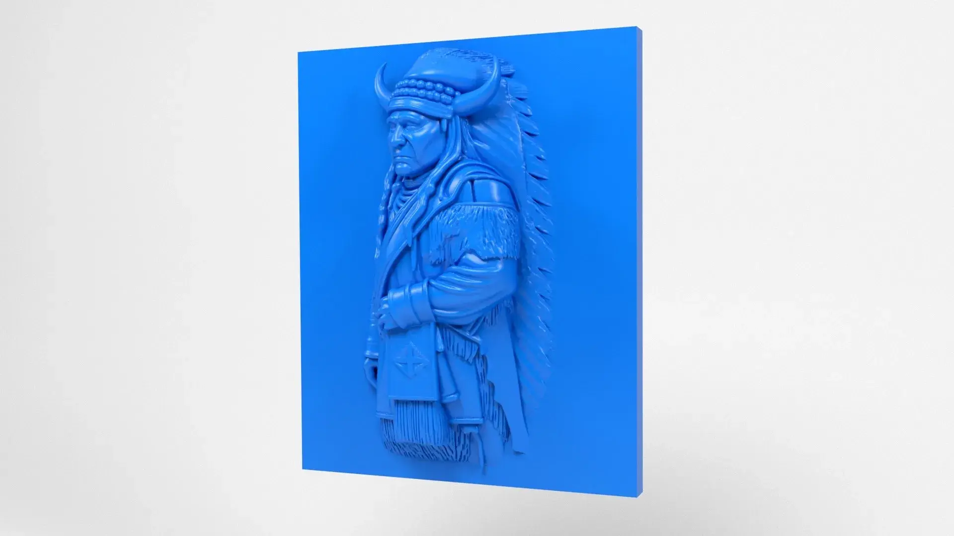 Home Decorations & Ornaments STL Download - Native Indian relief 2by 3D ...