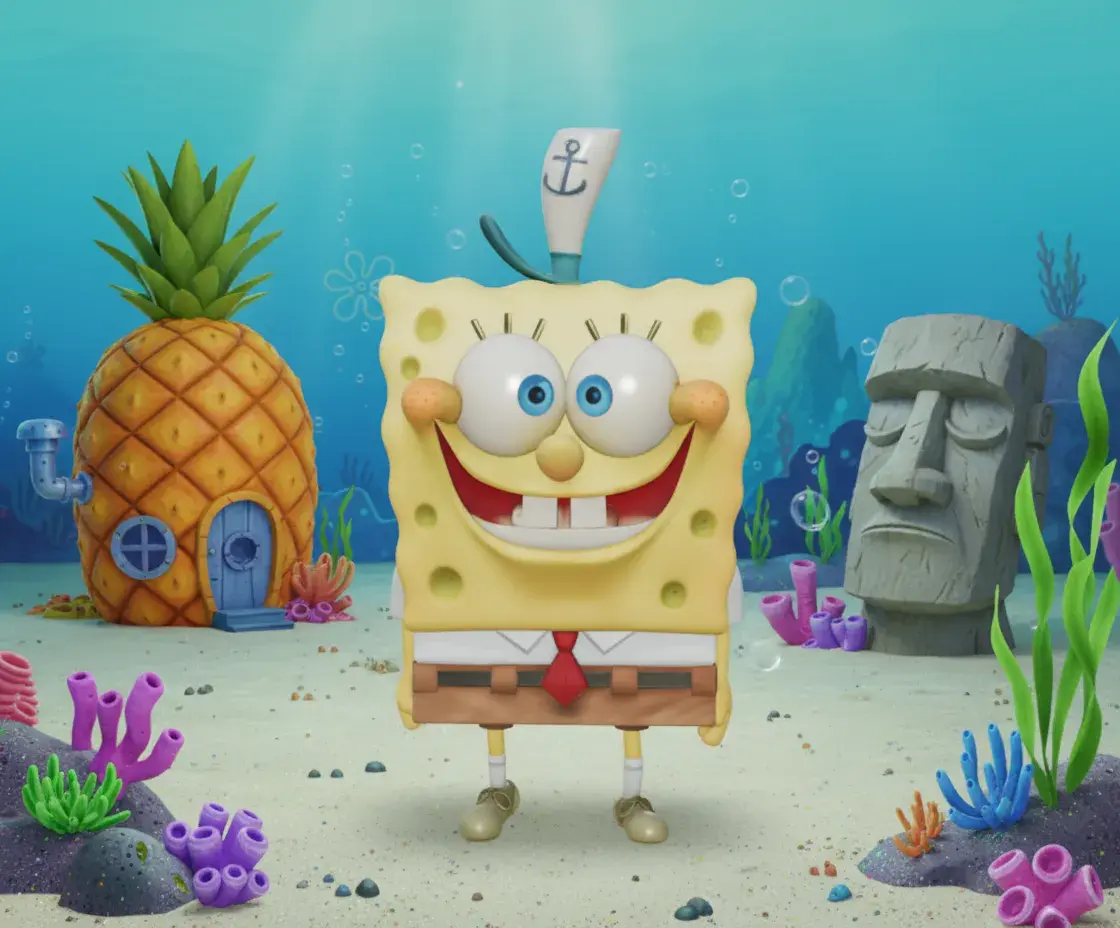 Characters & Creatures STL indir - SpongeBob SquarePants cartoon ...