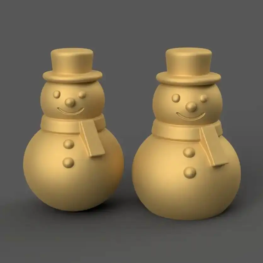 Home Decorations & Ornaments STL indir - Cute Snowman 3D Print STL ...