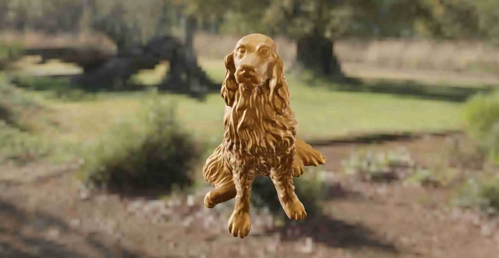 Characters & Creatures STL Download - Dog Setters anglaisby Motek3D