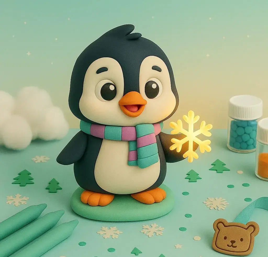 3D Printer Files | 3MF File | Penguin in winter | Creality Cloud