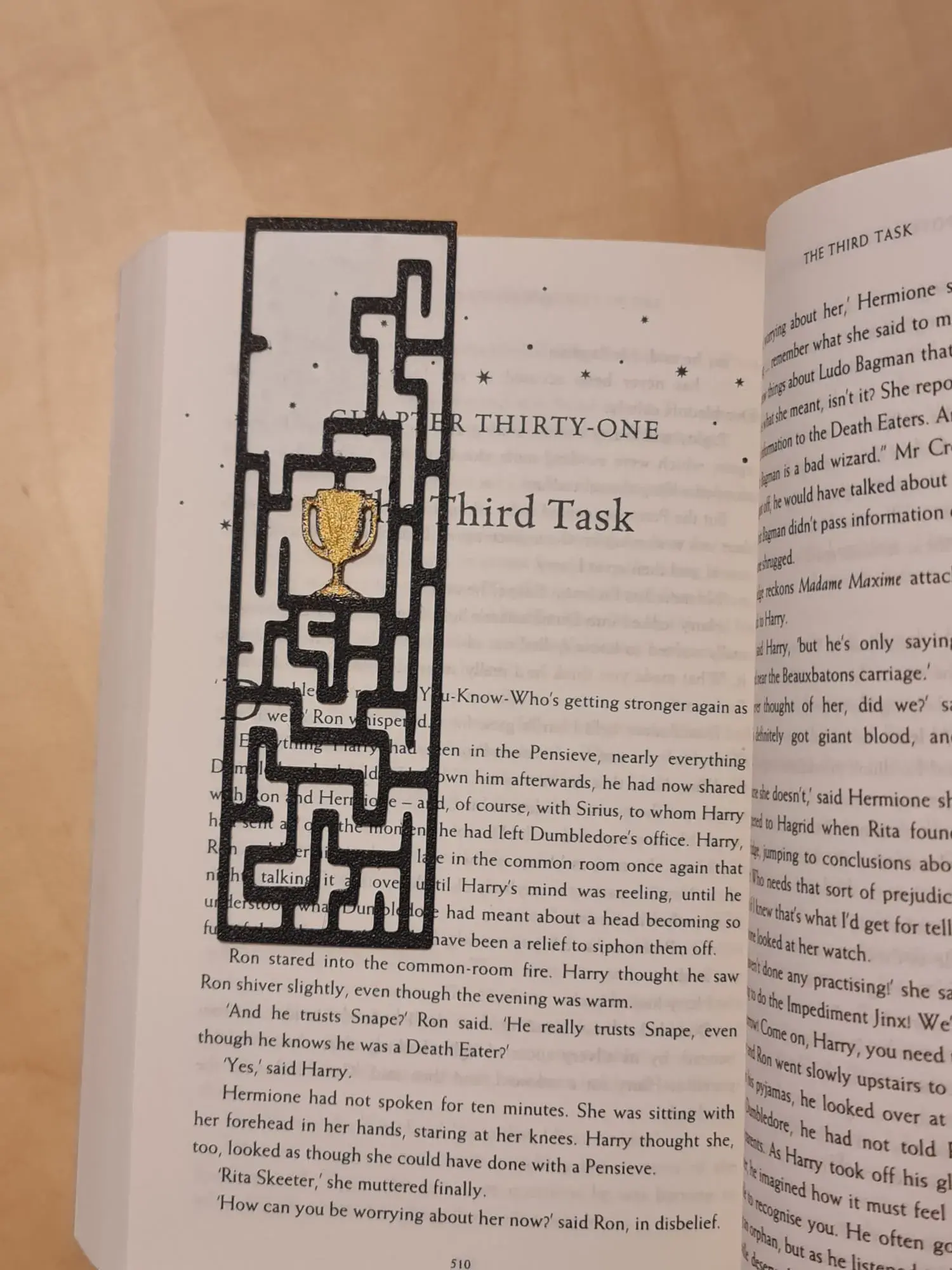 Other STL Download - Harry Potter - Maze Bookmarkby Racope_art