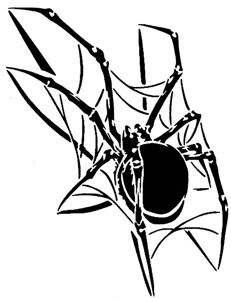 Free Digital Art STL Download - Spider stencil 5by SMT_M 🦊