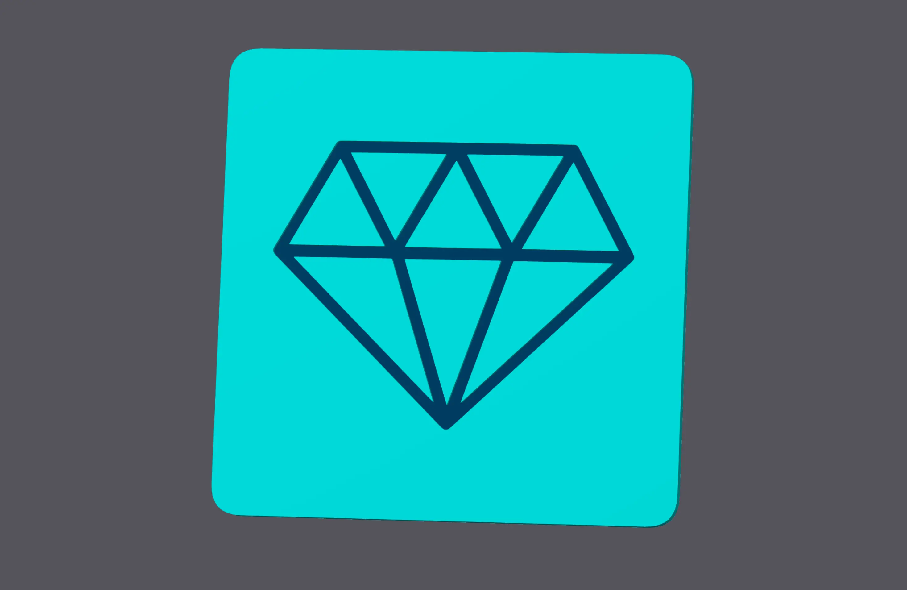 Diamond - Square Coaster with holder | Download de modelos 3D ...