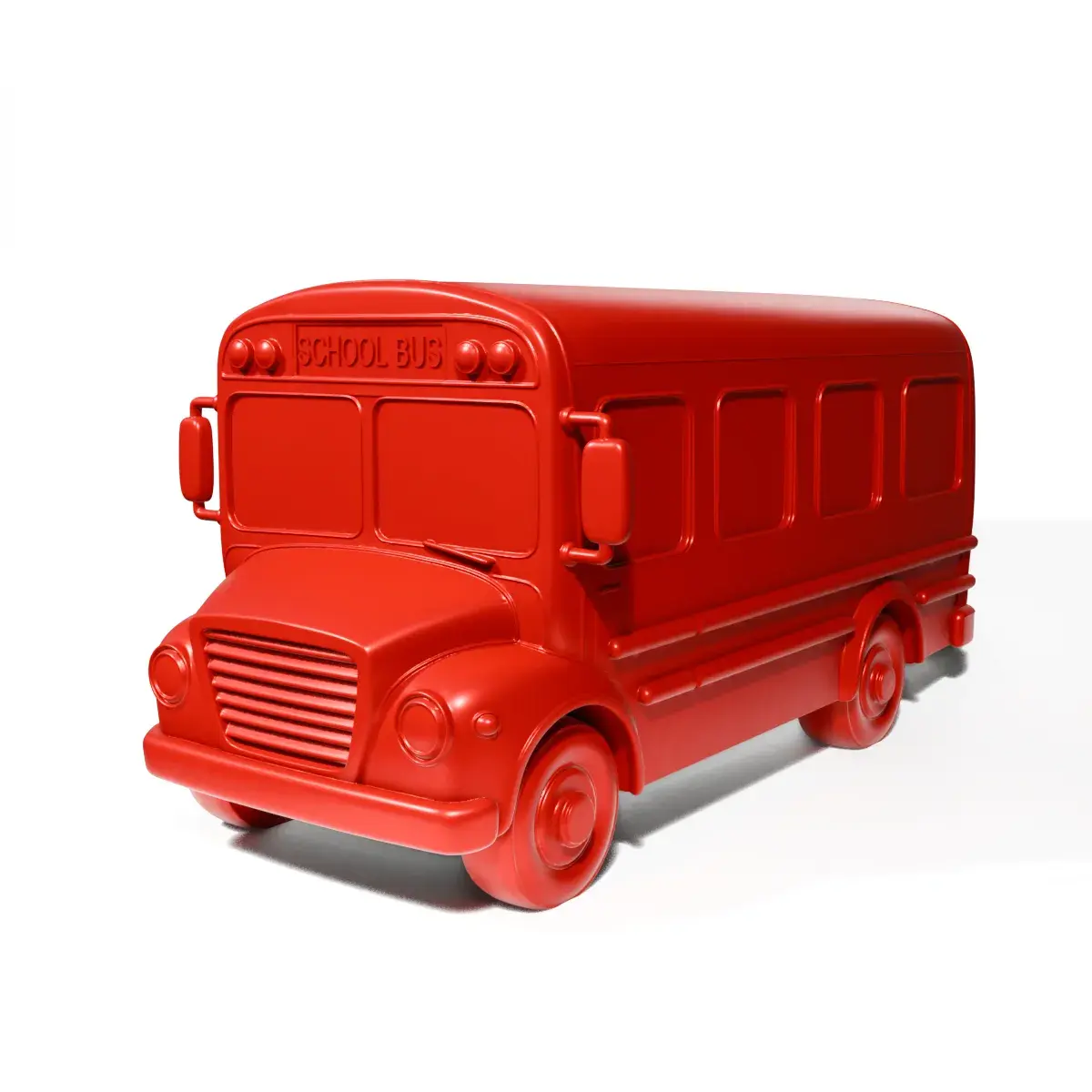 Vehicles & Machinery STL Download - School bus toyby 3D Everything