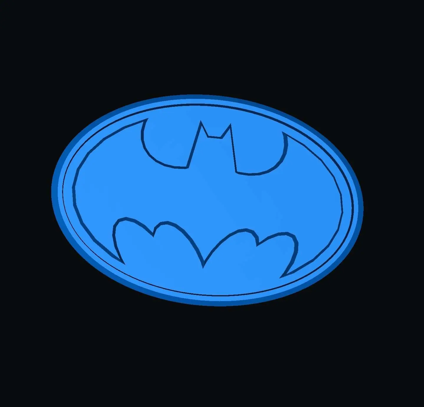 Free Badges & Coins STL Download - batman logoby I Sound Fx I
