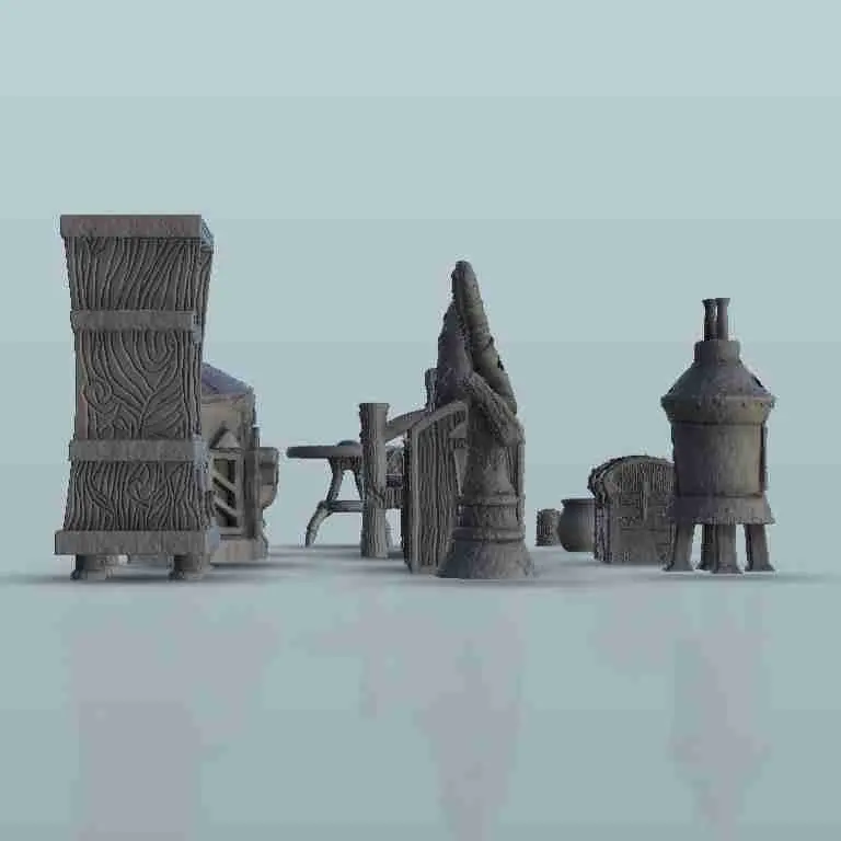 Other STL Download - Medieval interior set - miniatures warhammer ...