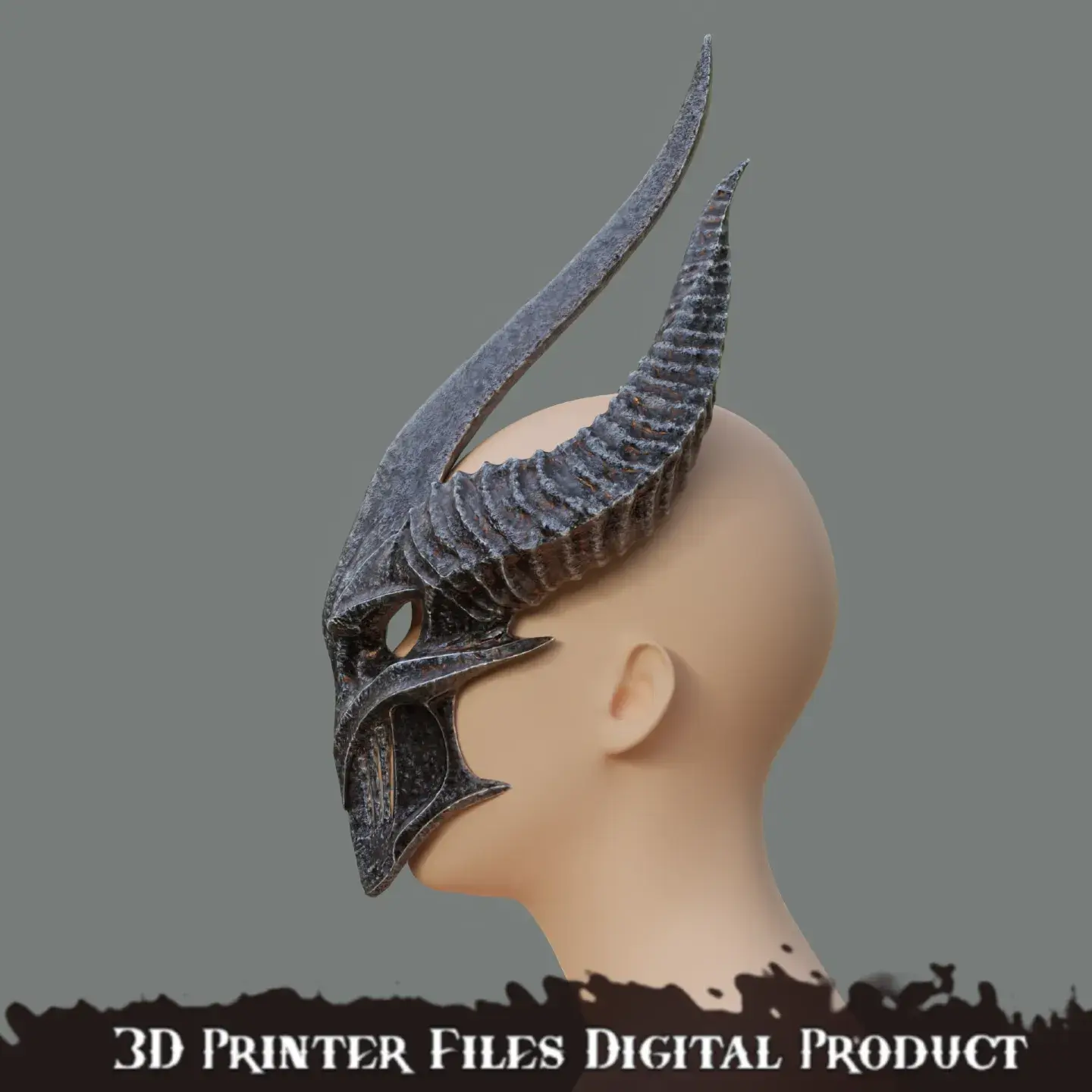 Cosplay STL Descarga - Fantasy Flame Atronach Mask TES Oblivion ...