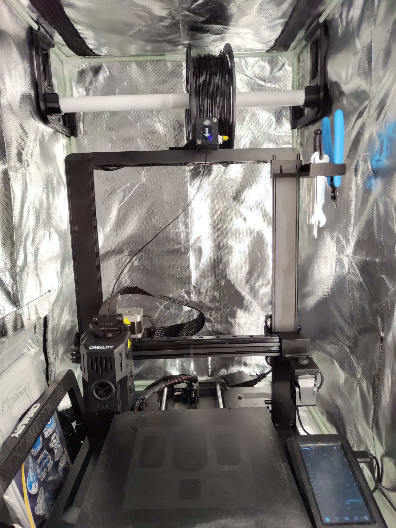 Free 3D Printer Accessories STL Download - Creality Box filament holder ...