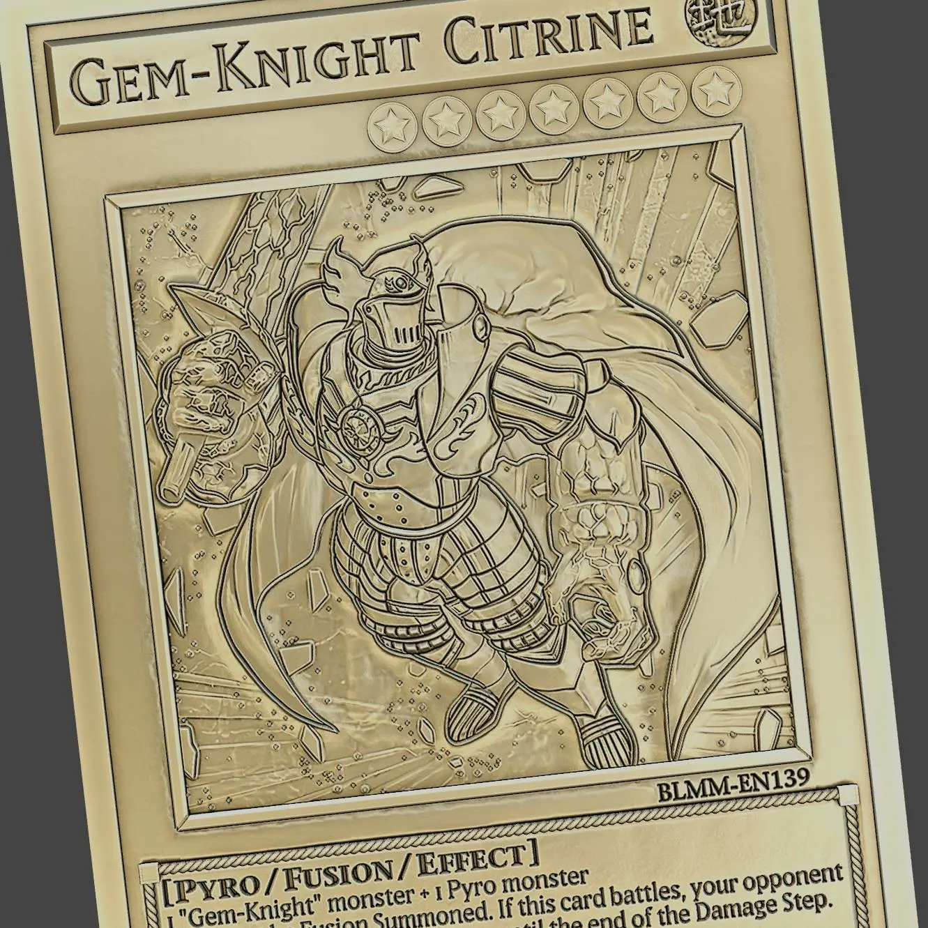 Other STL Download - Gem-Knight Citrine - yu-gi-oh!by Wsonuchiha3D