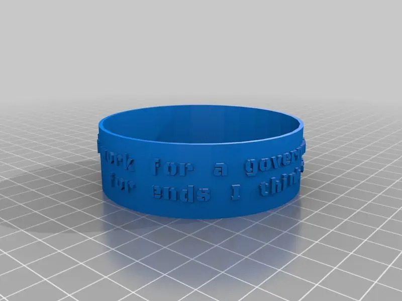3D Printer Files | 3MF File | Bracelets displaying Different Fonts ...