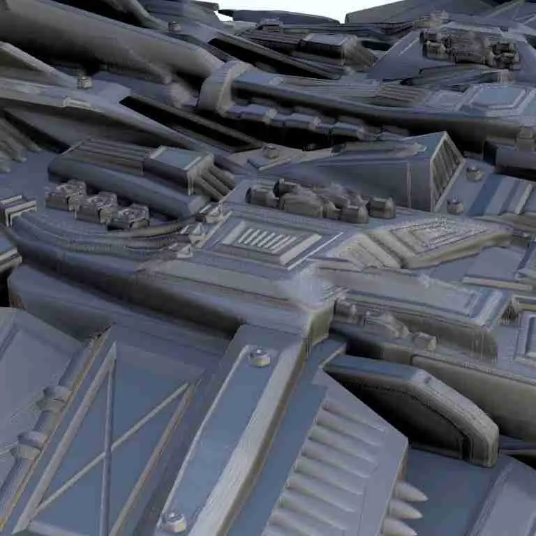 Miniature Games & Accessories STL Download - Chryson spaceship 27 - sci ...