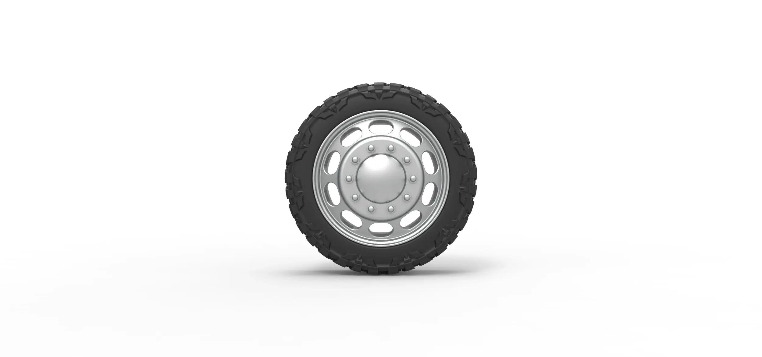 Front semi wheel for pickup V4 Scale 1:25 | 3D models download ...
