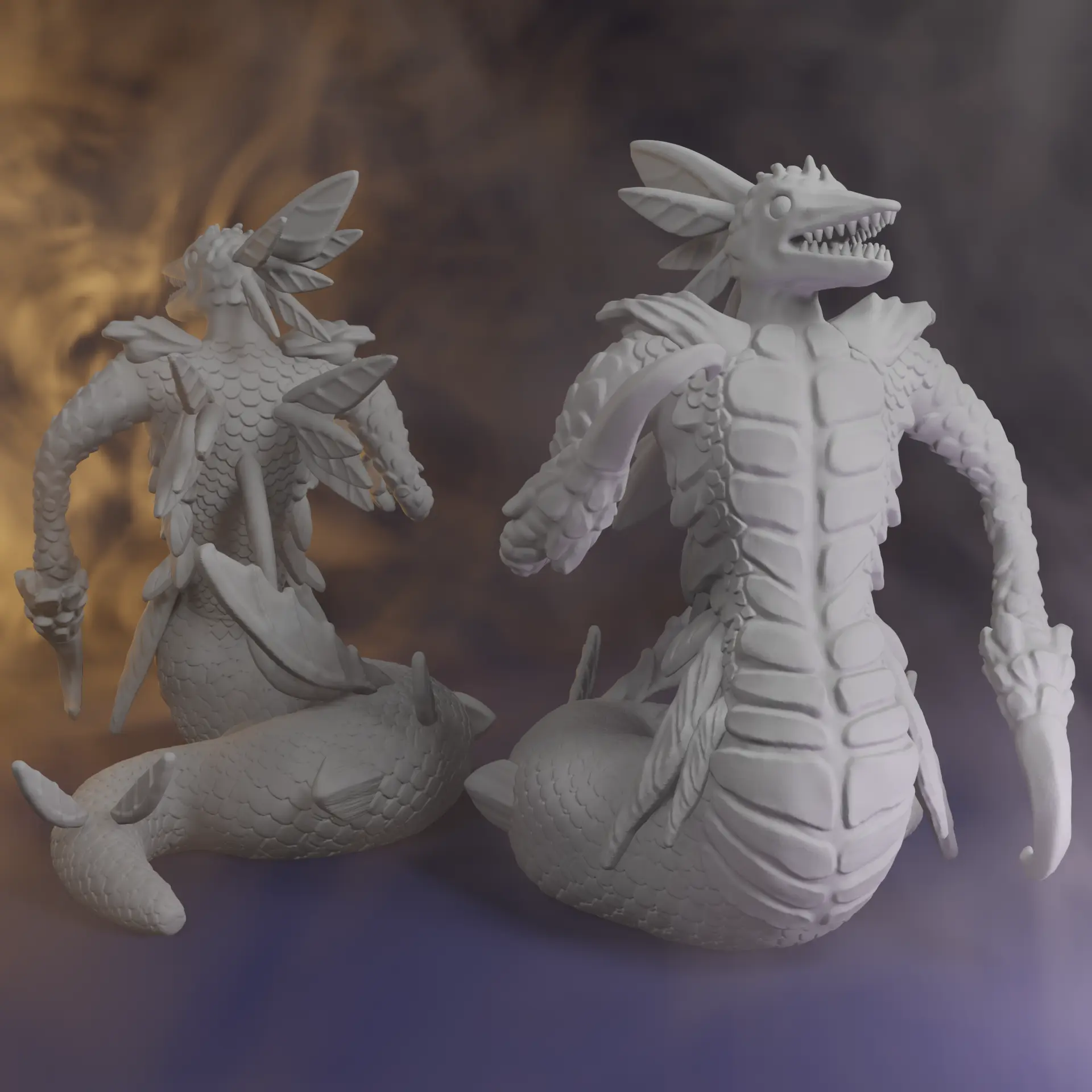 Characters & Creatures STL Download - WASTRILITH DEMON/FIEND - 28MM D&D ...