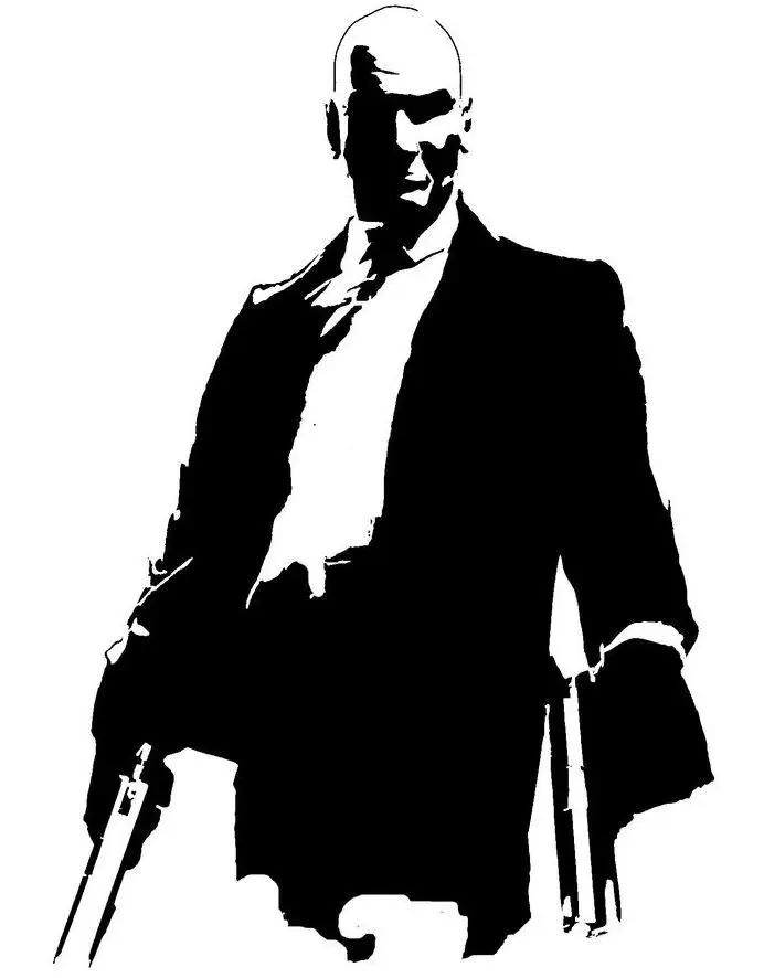 Free Board Games & Card Games STL Download - Hitman 47 stencil 2by SMT_M 🦊