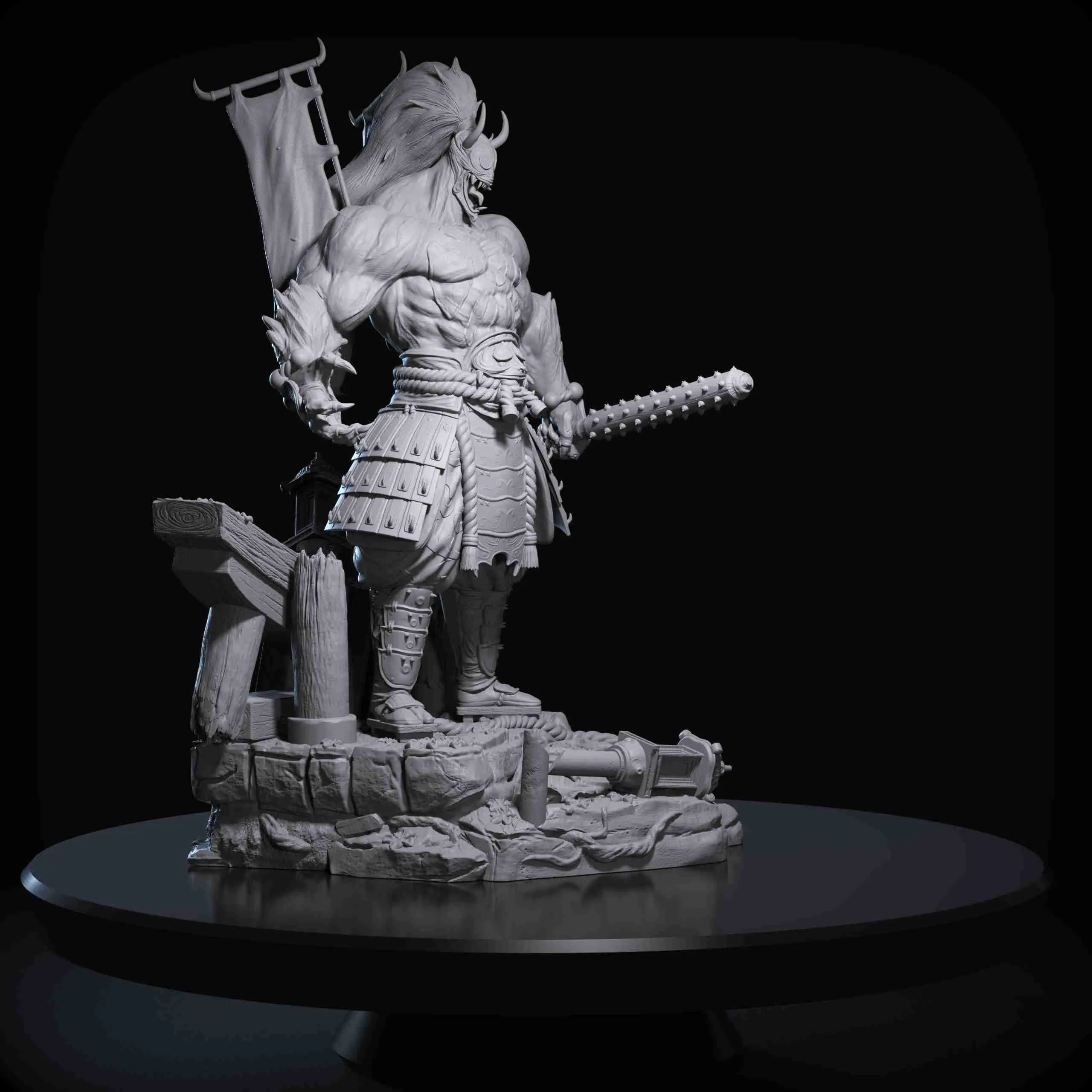 Characters & Creatures STL Download - Samurai oni Venomby LuKaz