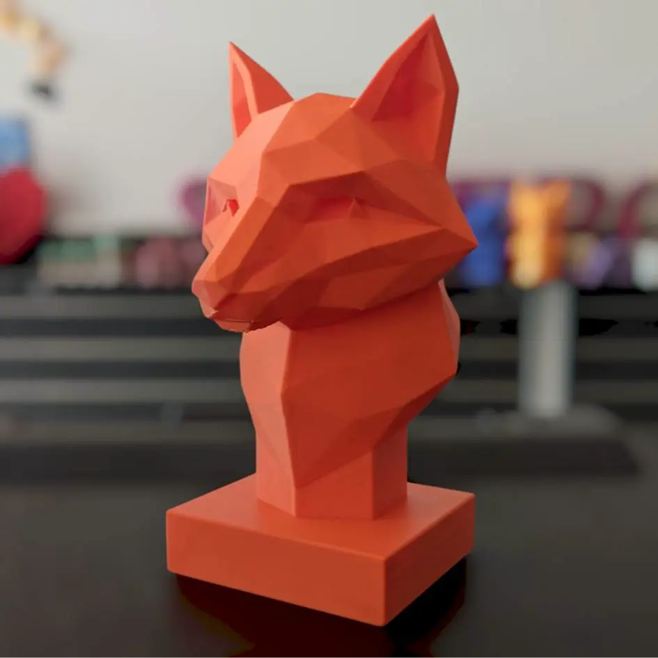 Archivos de impresora 3D | Archivo 3MF | Geometric Fox Bust | Creality ...