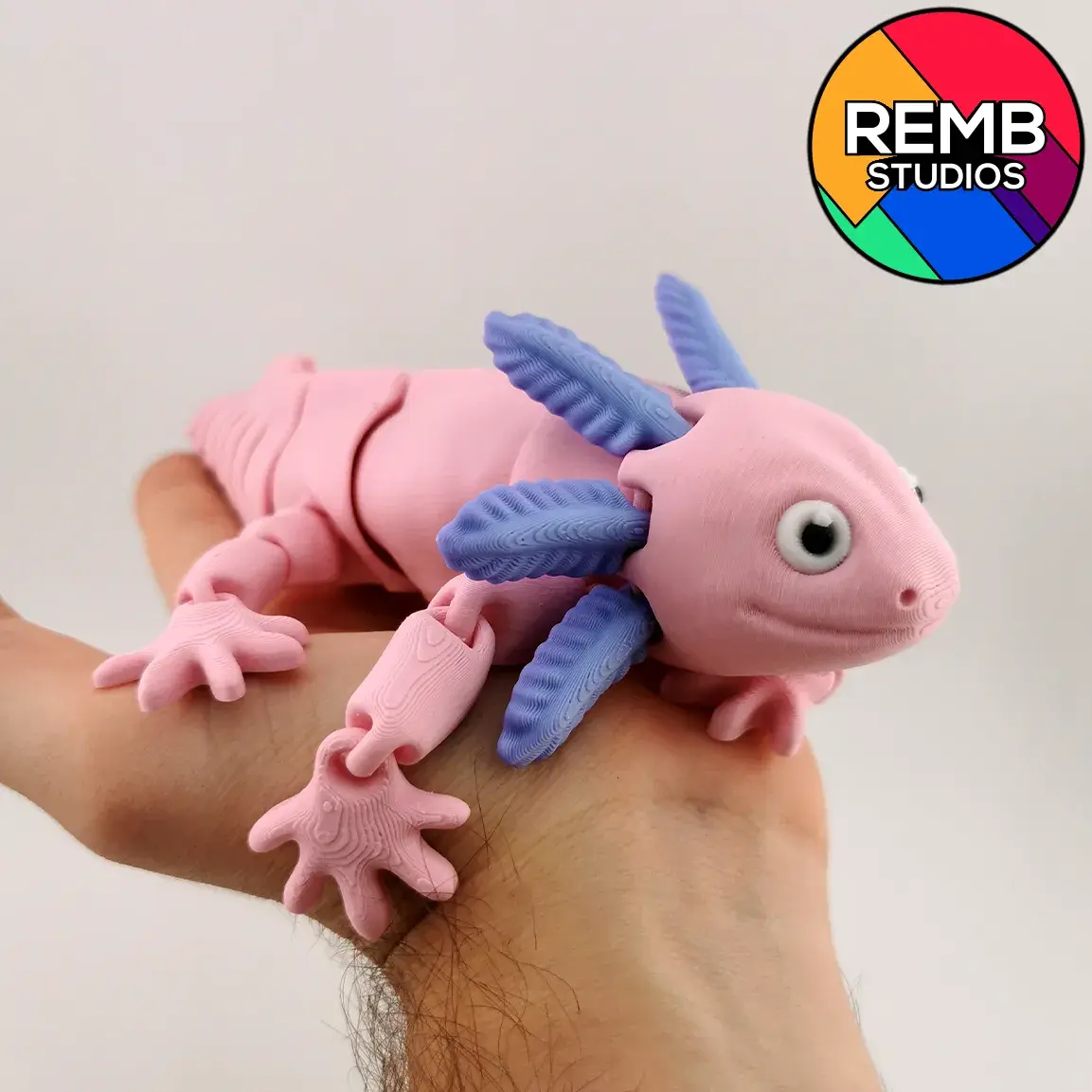 3D Printer Files | 3MF File | Flexi Axolotl | Print-in-place | No ...