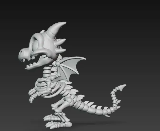 3D Printer Files | 3MF File | Skeleton dragon | Creality Cloud