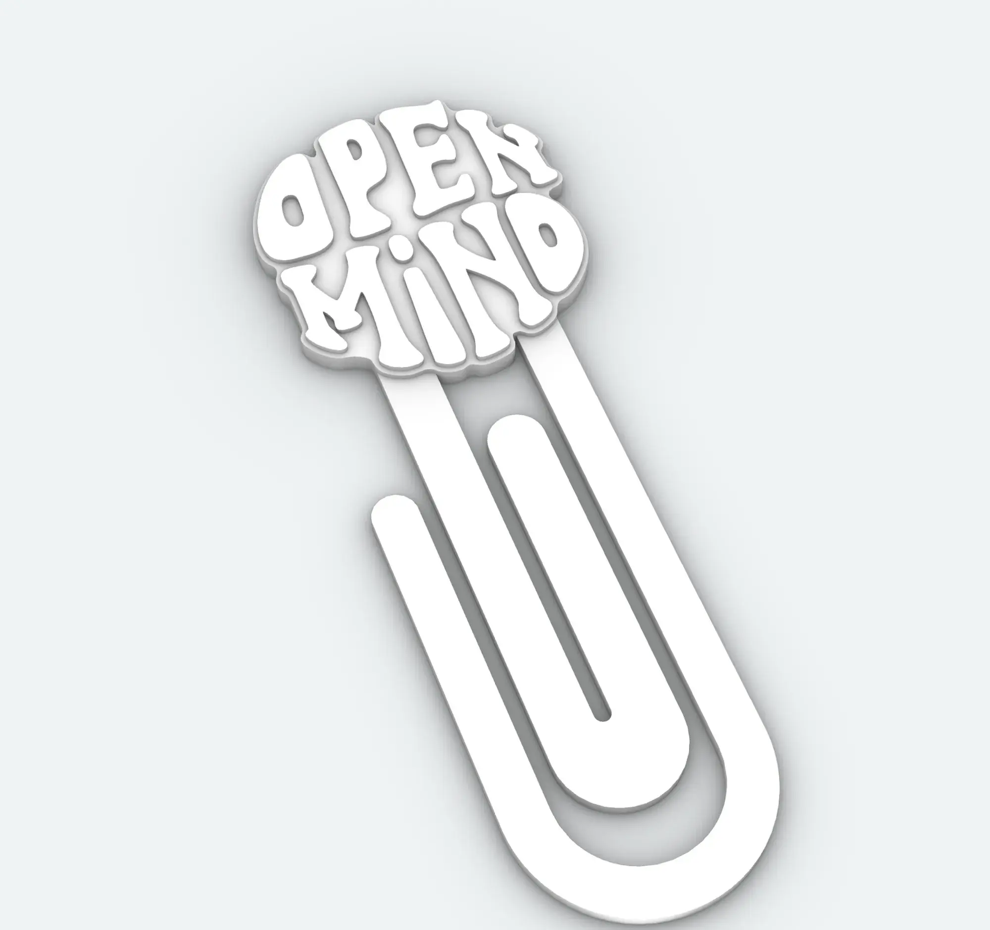 Other STL Download - Paperclip open mind - bookmarkby TeoRk