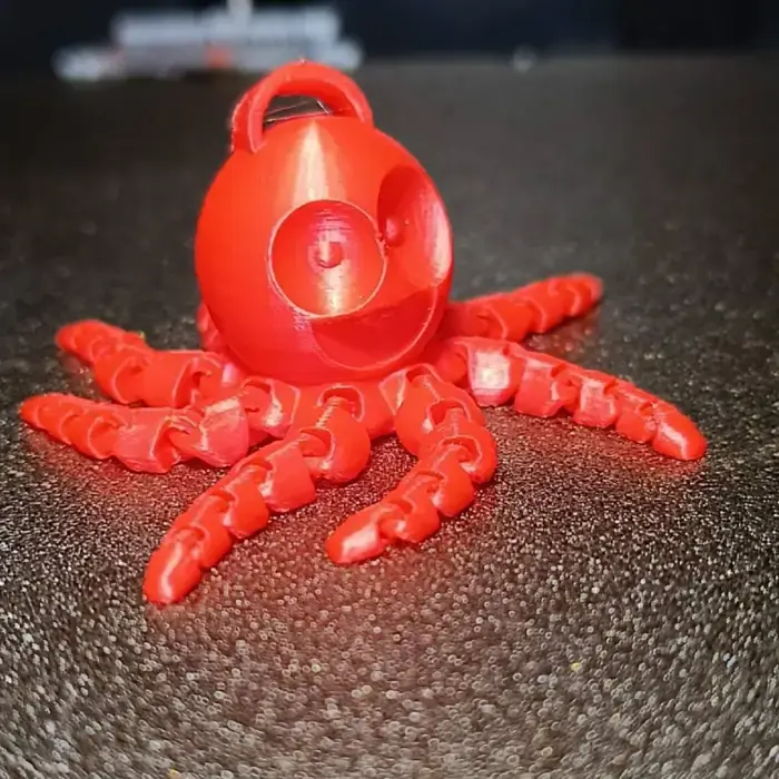 3D Printer Files | 3MF File | Articulated Octopus Keychain | Creality Cloud