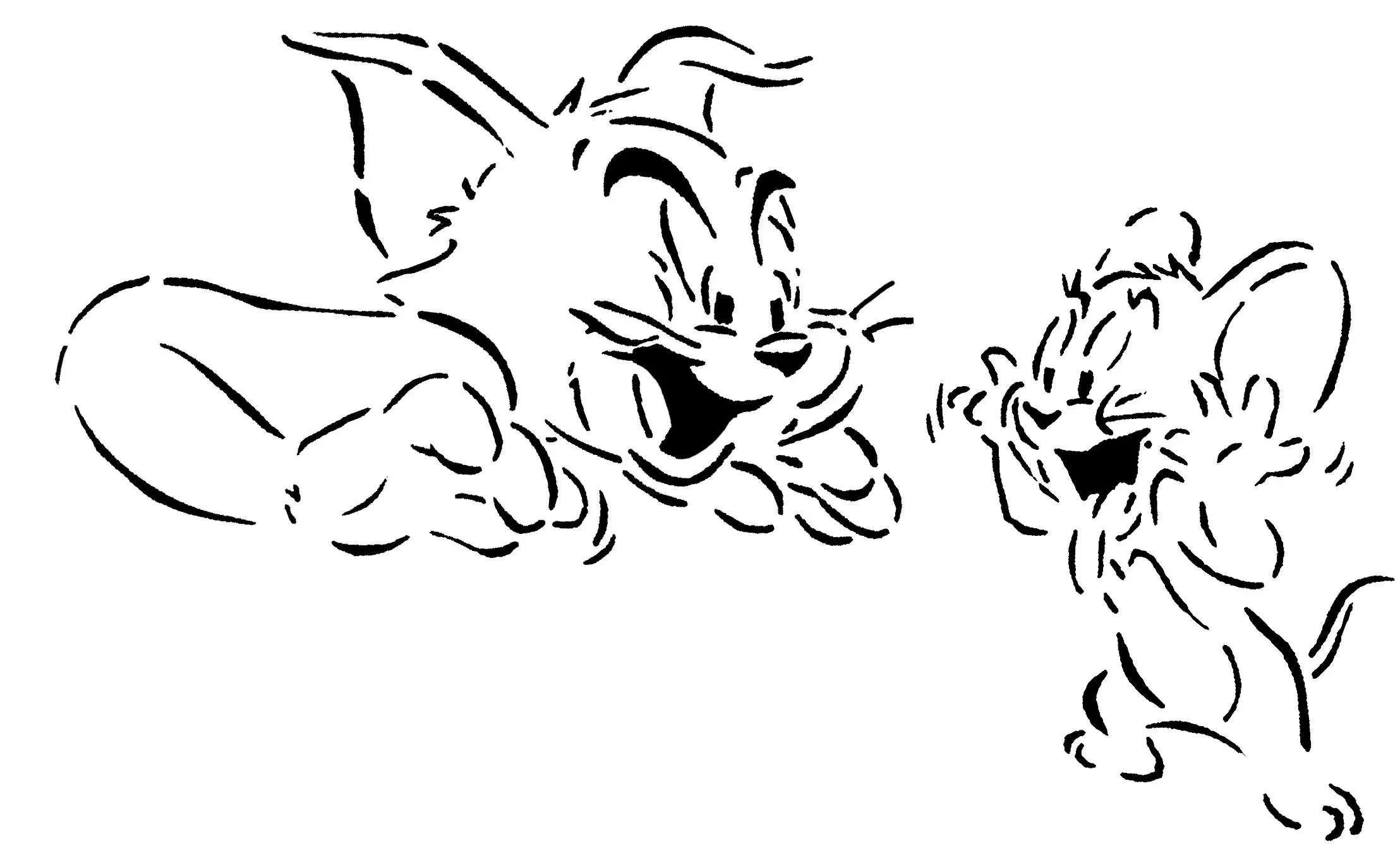 Free Other STL Download - Tom and Jerry stencilby SMT_M 🦊