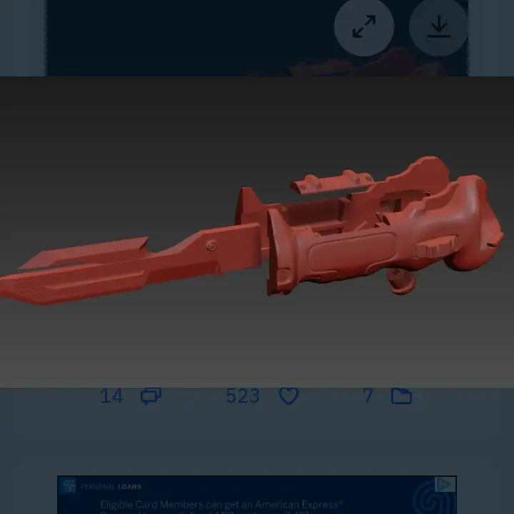 Free Cosplay STL Download - Titanfall 2 data knife by Sammy Hanson