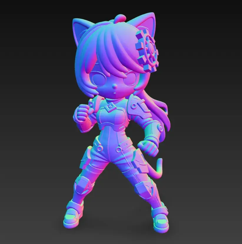 3D Printer Files | 3MF File | Cyber Kitty Vanguard | Creality Cloud