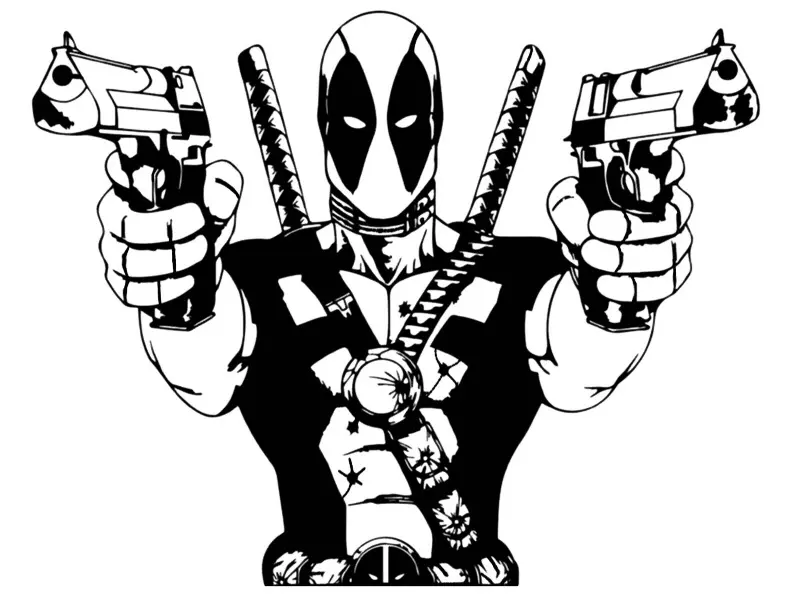 Free Characters & Creatures STL Download - 2d Deadpool 4by SMT_M 🦊
