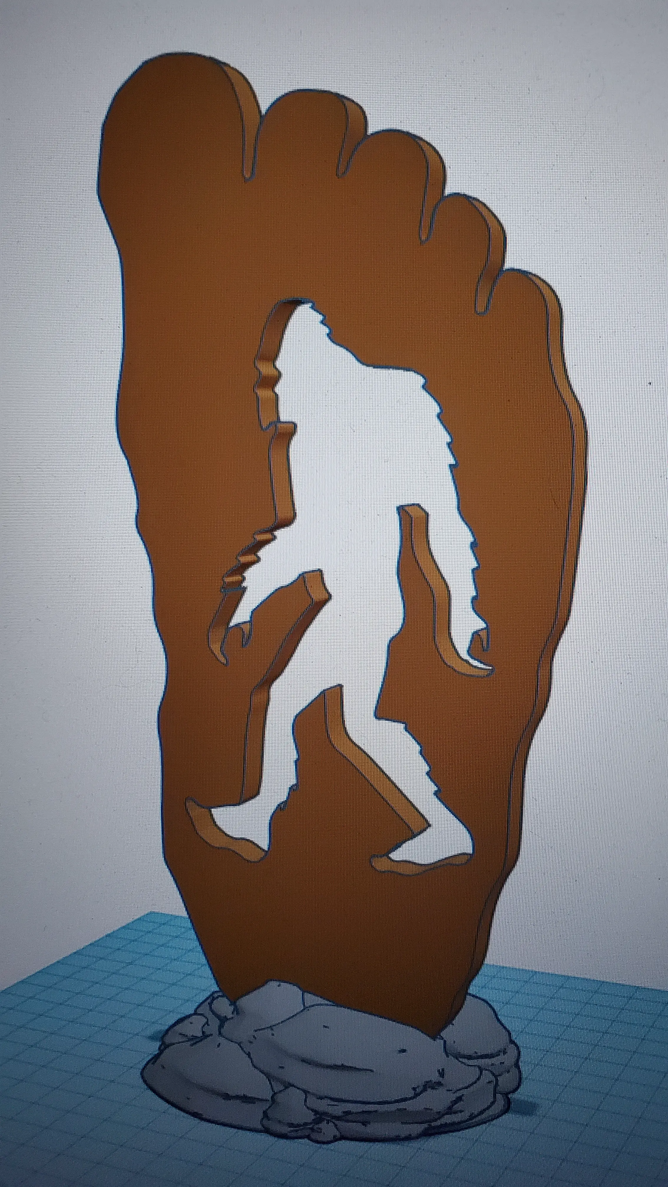 Free Characters & Creatures STL Download - Bigfoot (Foot & Stand)by ...