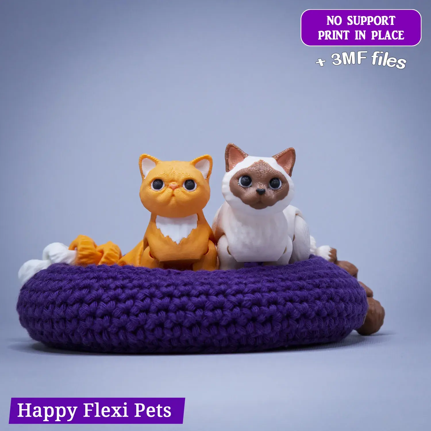 Other STL Download - Gelato the flexi lifelike cat toyby Happy Flexi Pets