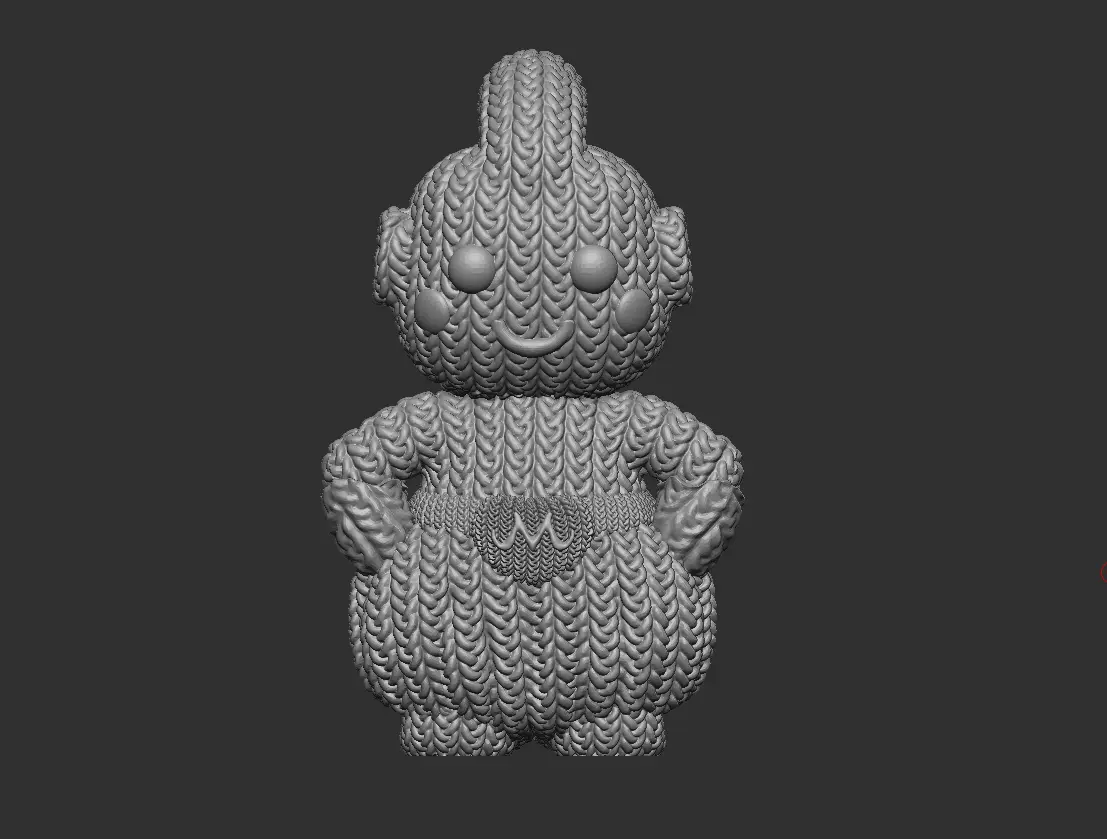 Characters & Creatures STL Download - Knitted Cute Mazin buuby CraftWin3d