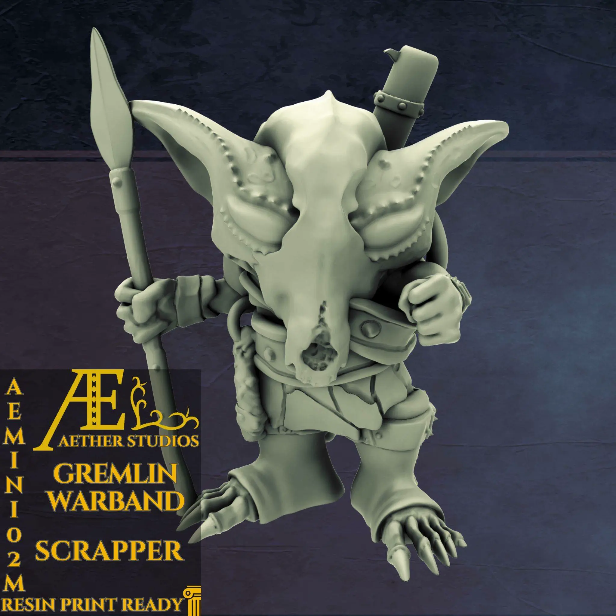 3D Printer Files | 3MF File | AEMINI02M - Gremlin Warband: Scrapper ...