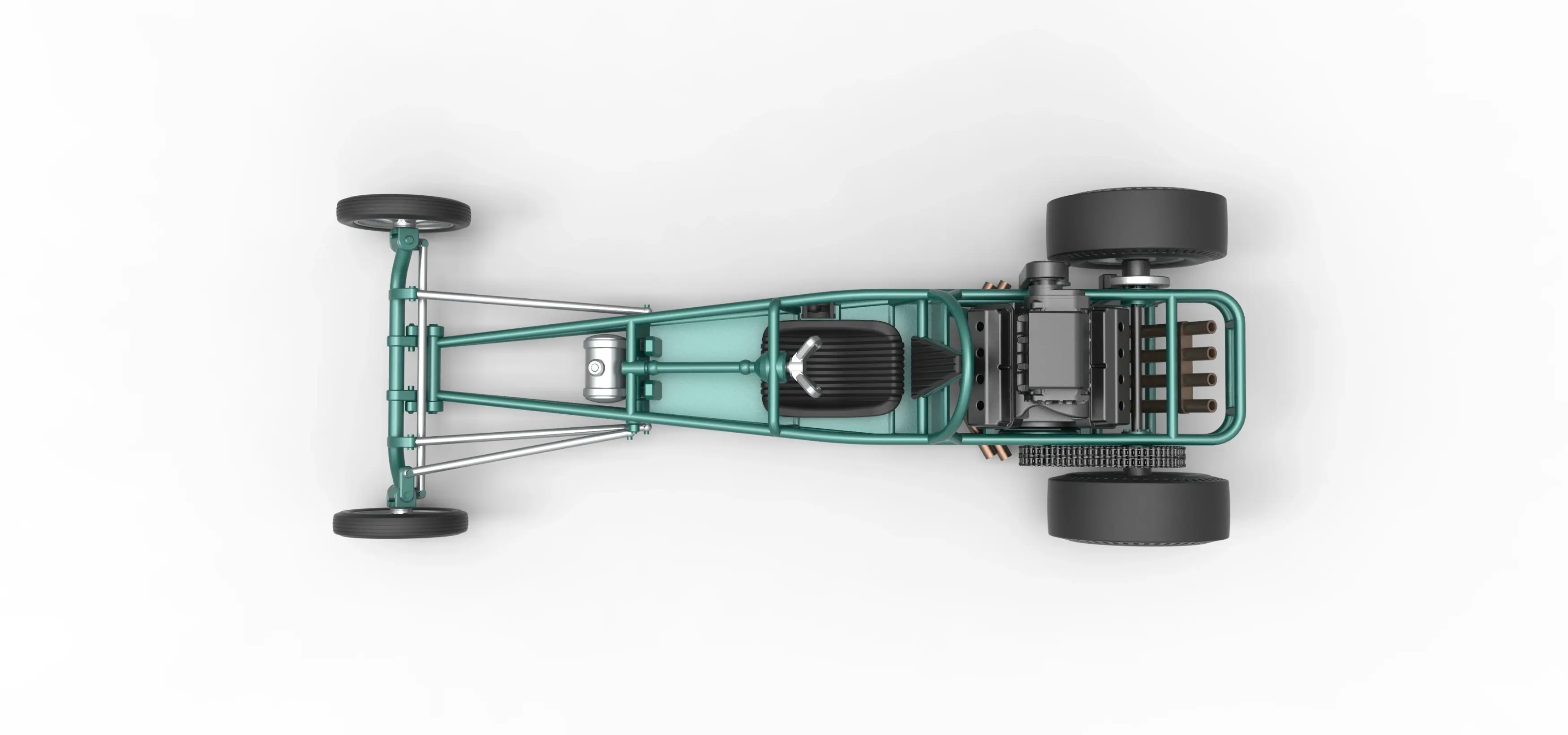 Rear engine old school dragster Scale 1:25 | 3D models download ...