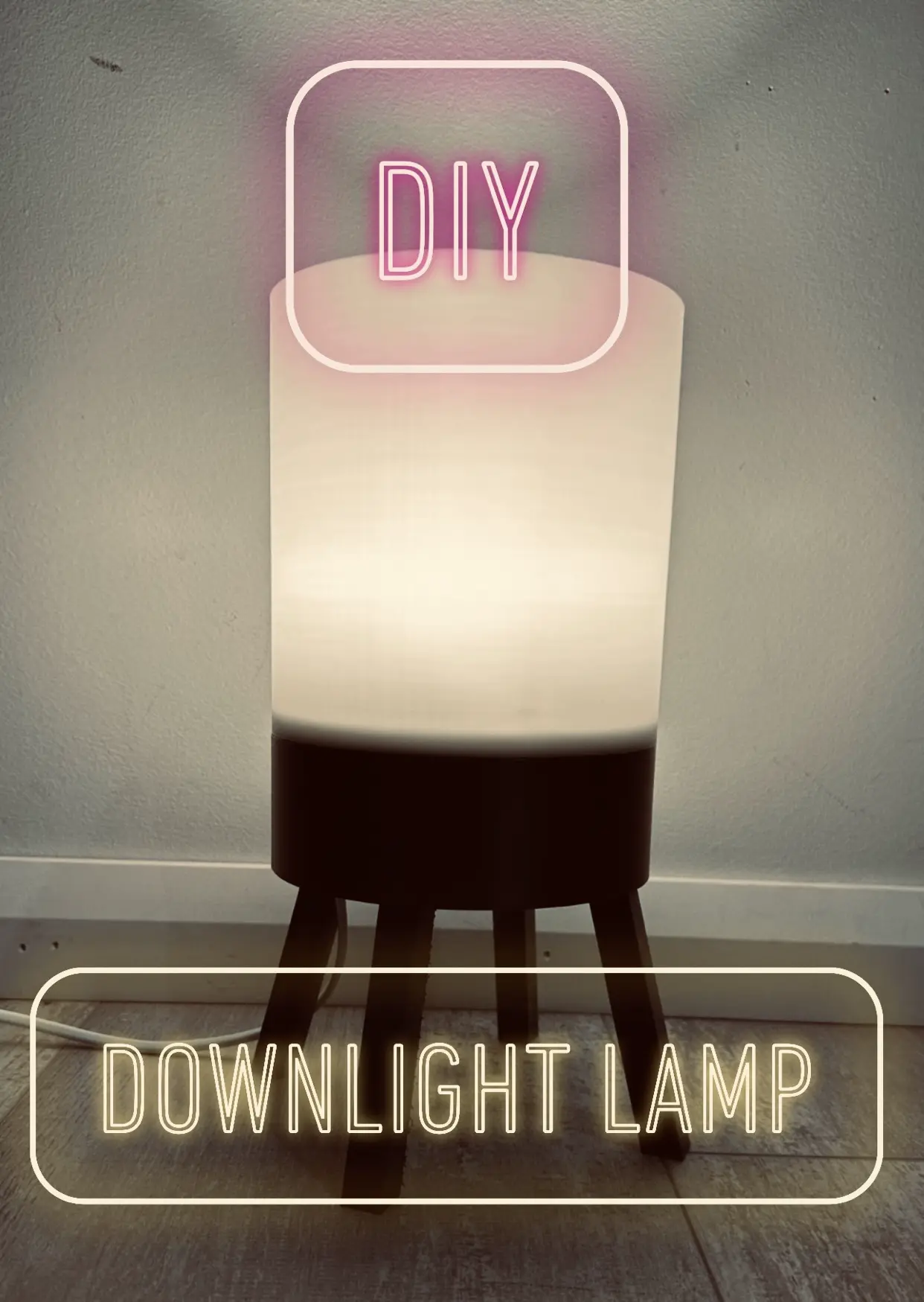Free Lighting & Lamps STL Download - Simple Minimal DIY Lamp without ...
