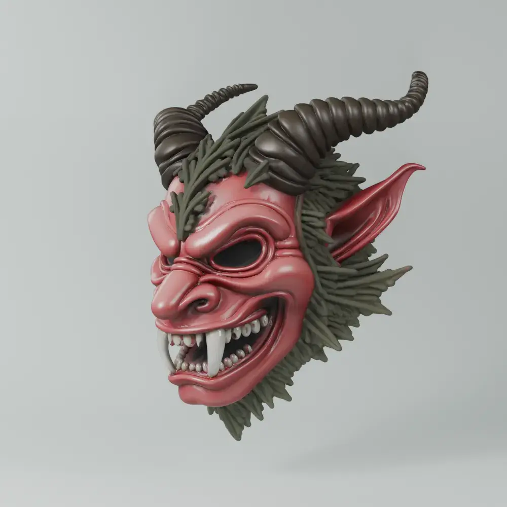Sculptures & Artworks STL Download - DEMON HEADby HerDesk