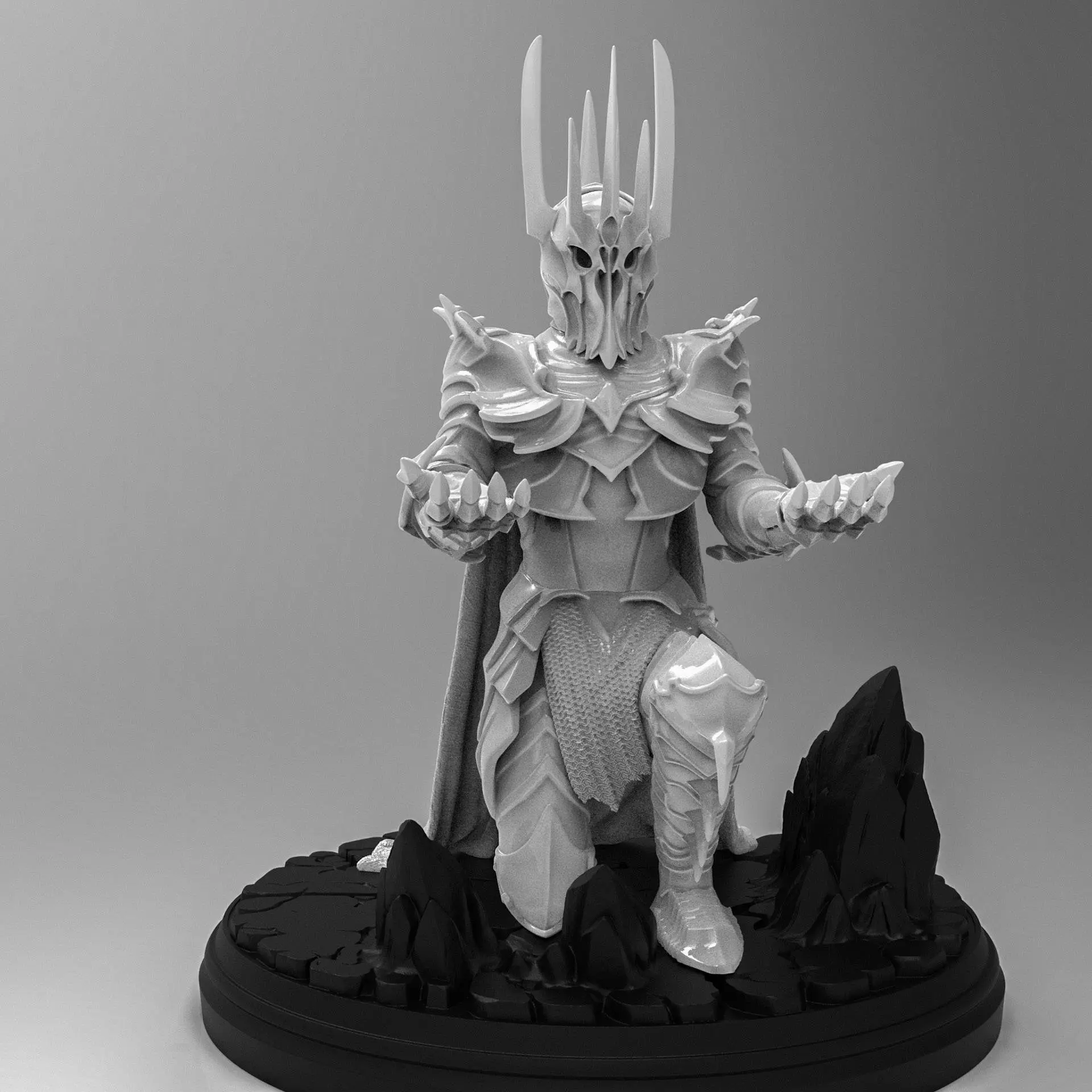 Sculptures & Artworks STL Download - Sauron Pen Holderby GALAXIARUM 3D